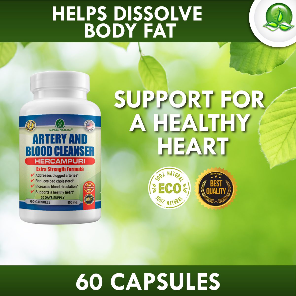 ARTERY AND BLOOD CLEANSER – Helps clean arteries clogged by fat. Reduce ...