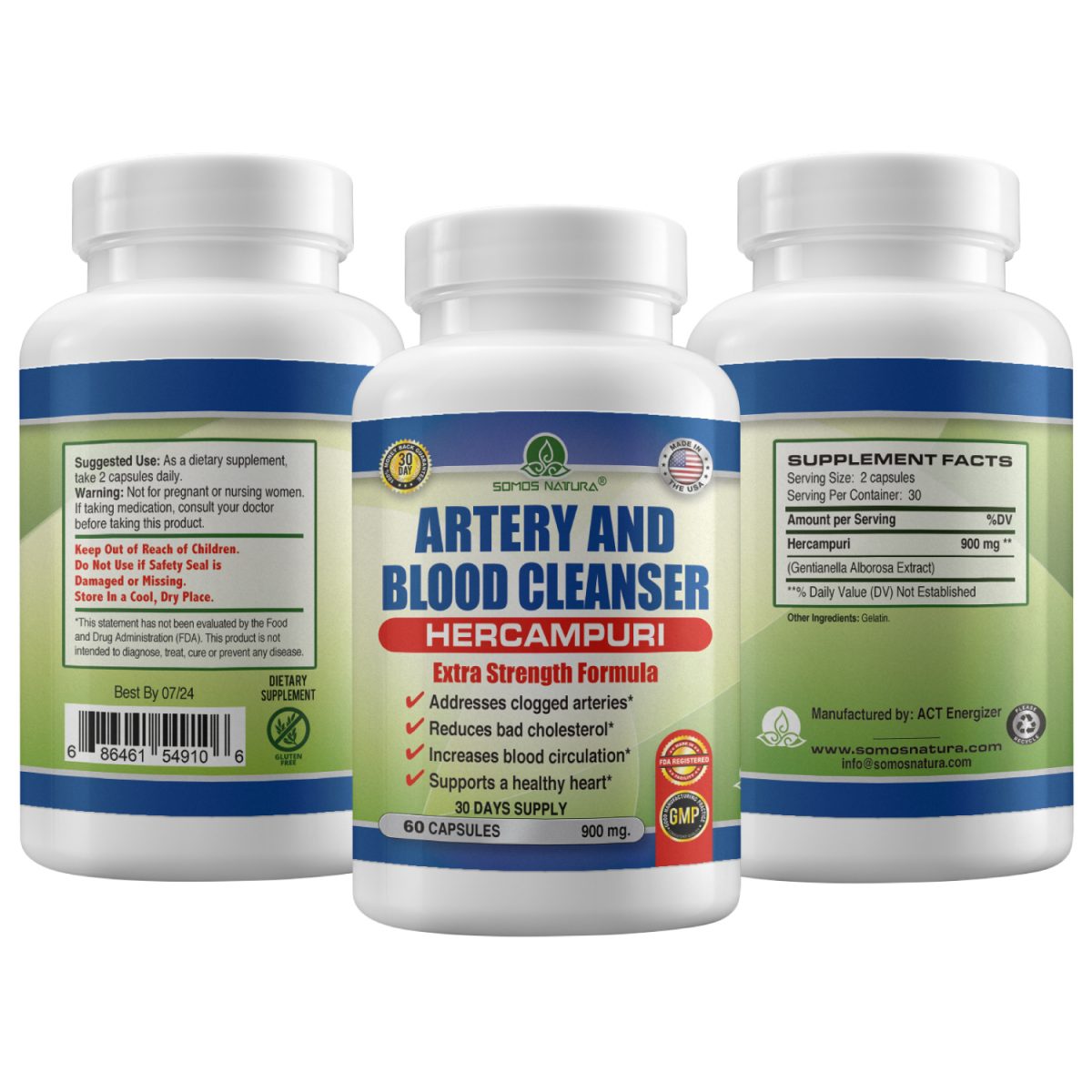 ARTERY AND BLOOD CLEANSER – Helps clean arteries clogged by fat. Reduce ...